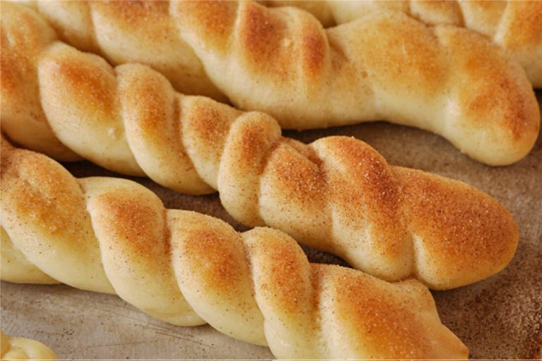 Cinnamon Sugar Breadsticks with Cream Cheese Frosting