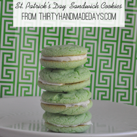 St. Patrick's Day: Sandwich Cookies