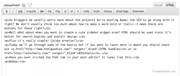 HTML Tutorial: Cheat Sheet for Bloggers