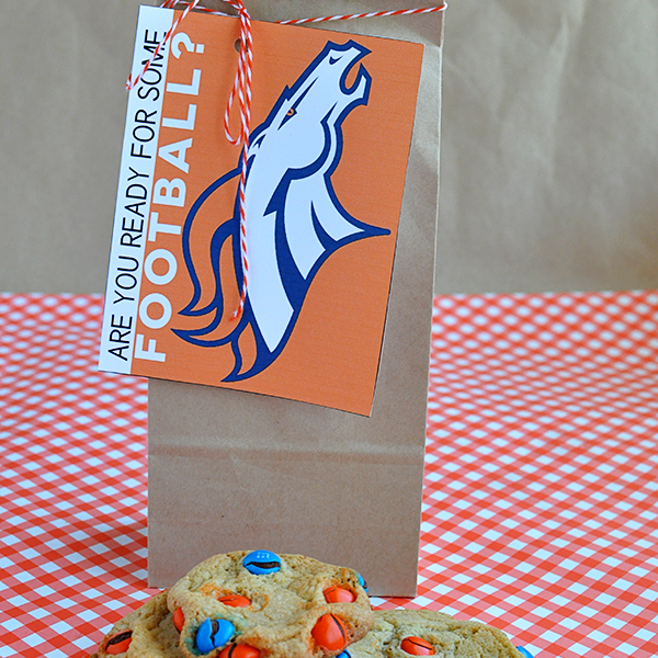 Football Team Cookies + Printable