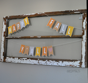 Fall Decorations: Printable Banner