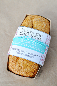 Holiday Gift Ideas: Printable Bread Wrapper
