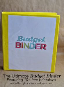 The Ultimate Printable Budget Binder | Thirty Handmade Days | Bloglovin’