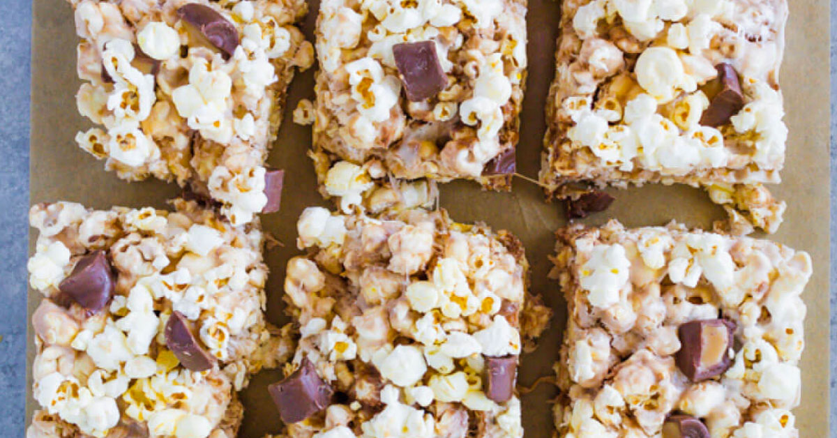 Candy Popcorn Treats with Rolos - Thirty Handmade Days
