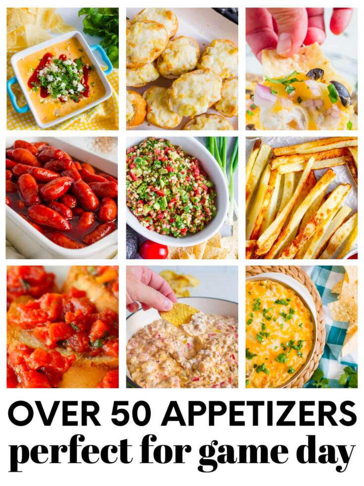 Over 50 Game Day Food - Appetizers + Sweets