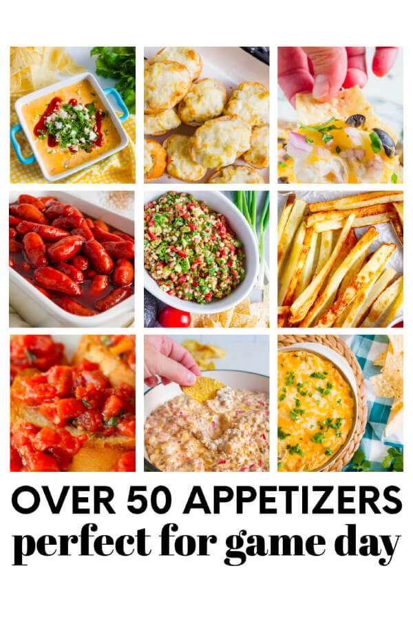 Over 50 Game Day Food - Appetizers + Sweets