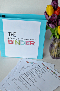 The Always Prepared Binder