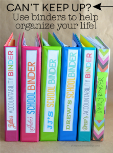 Can't Keep Up? How to Use Binders to Organize Your Life