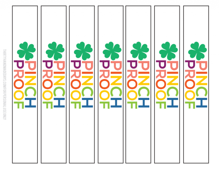 Printable St. Patrick's Day Bracelets