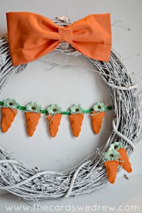 Carrot Easter Wreath