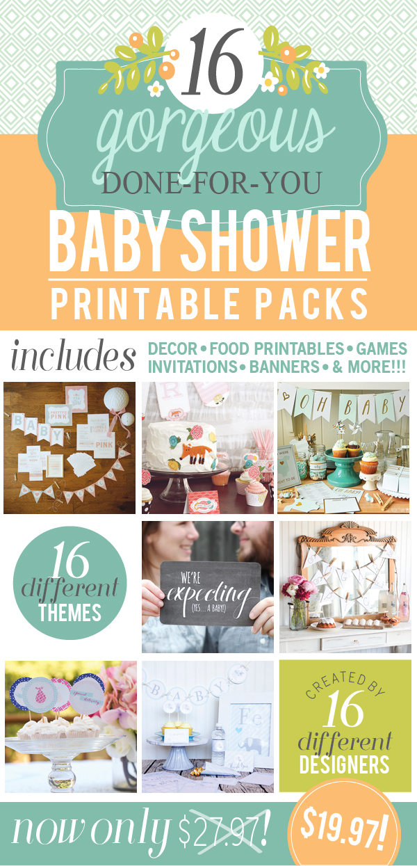 The Biggest Set of Baby Shower Printables You'll Ever See