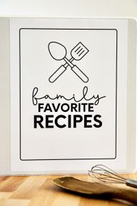 Family Favorites Recipe Book for Kids + Teenagers from 30daysblog