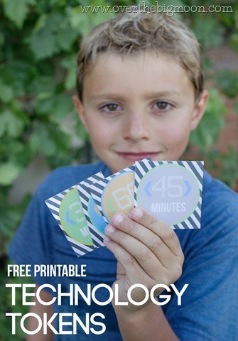 Printable Kids Technology Tokens