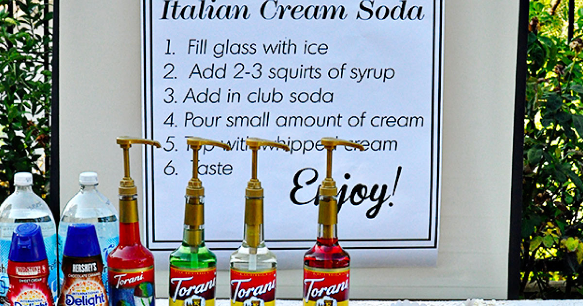 DIY Outdoor Movie Night + Italian Soda Bar