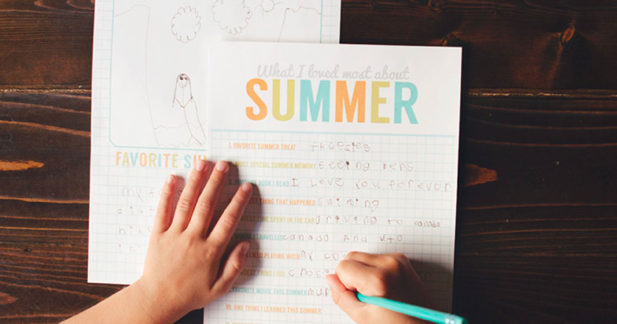 Free Summer Journal Pages My Journal Summer Theme PDF [JOUR_1]