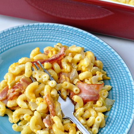 Bacon Macaroni and Cheese with a Kick