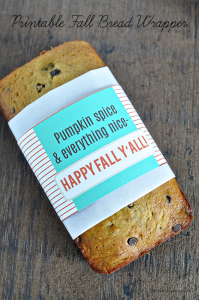 Printable Fall Bread Wrapper