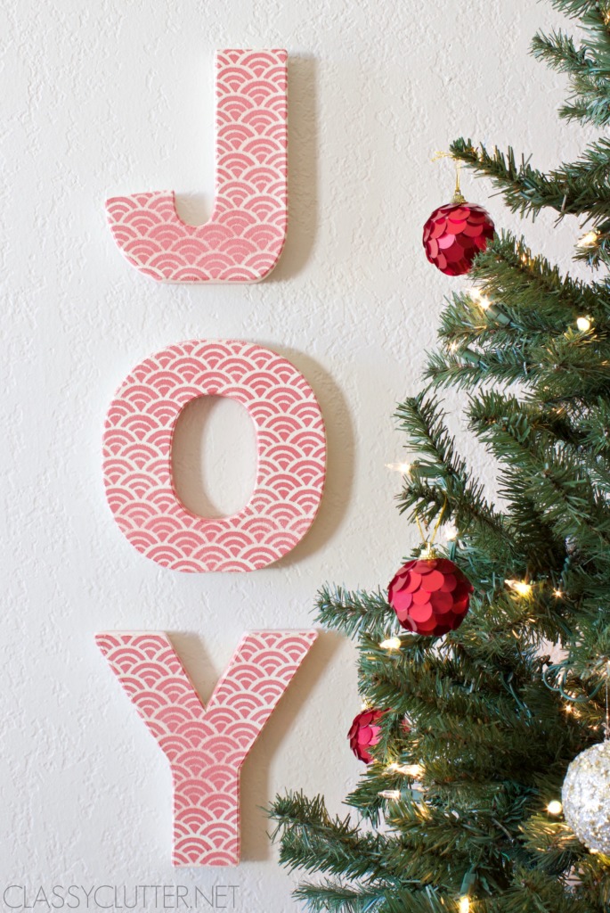 Embellished Joy Letters