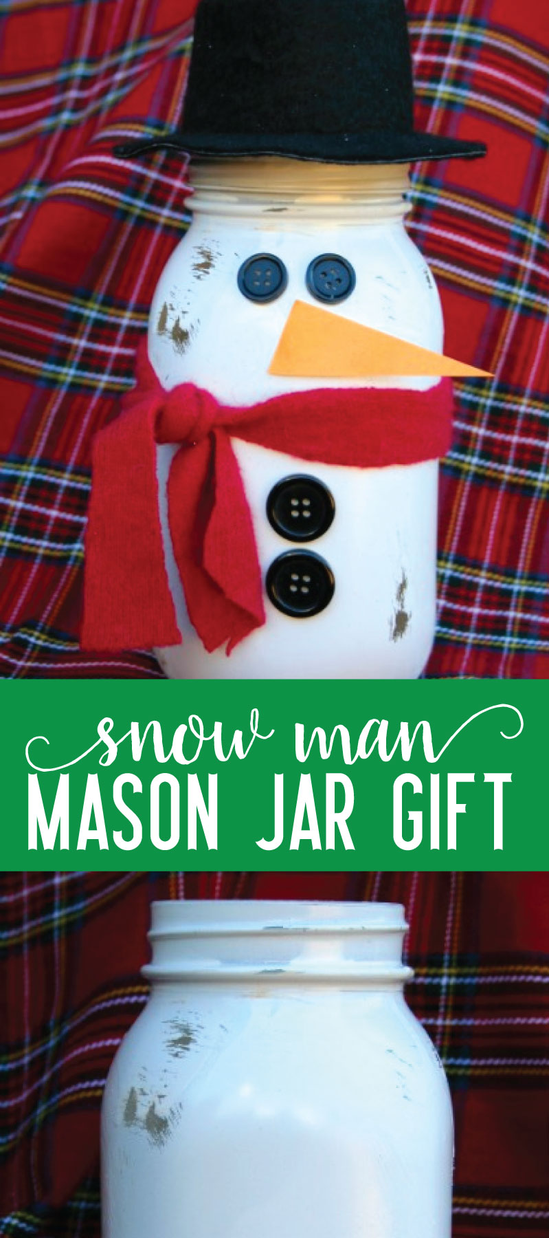 Snowman Mason Jar Gift Idea