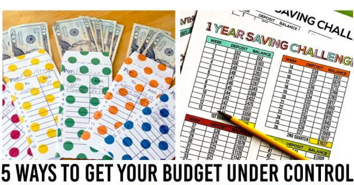 5 Ways to Get Your Budget Under Control