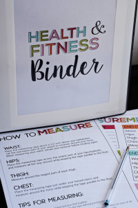 Fitness & Health Binder