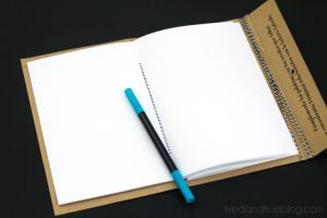 Easy Recycled Cardboard Journal