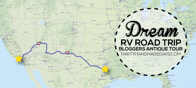 Dream RV Road Trip Bloggers Antique Tour