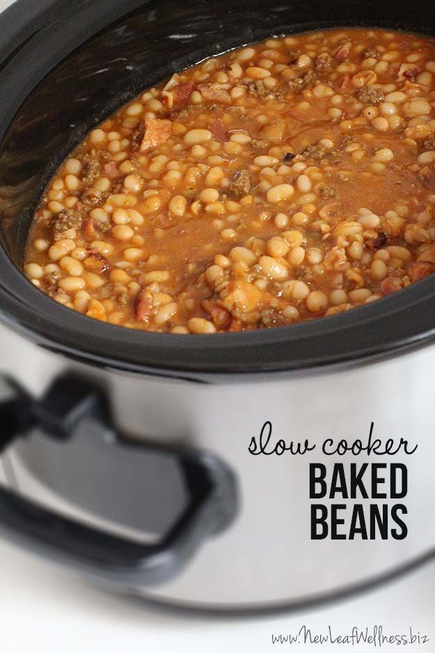 Slow Cooker Baked Beans - Thirty Handmade Days Slow Cooker Baked Beans - Thirty Handmade Days