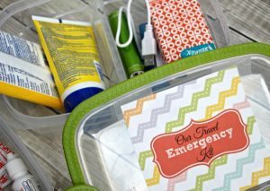 Travel Emergency Kit with Free Printables