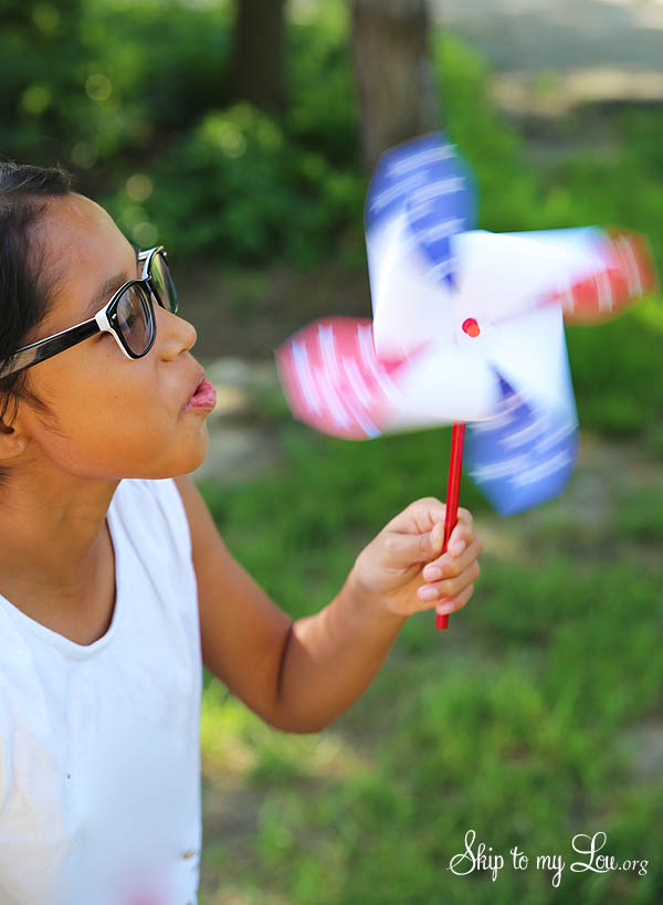 4th of July Printable Patriotic Pinwheel
