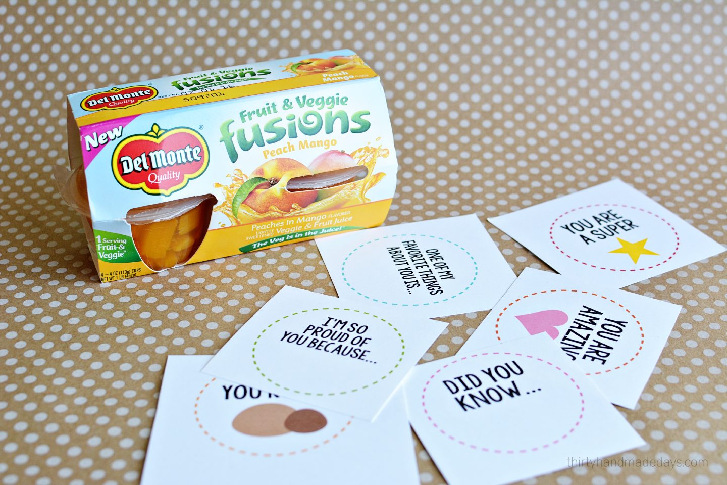 Fruit Cup Lunchbox Printables