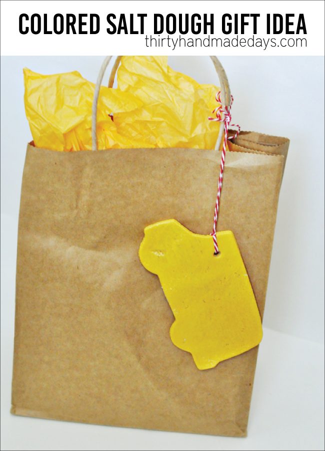 Colored Salt Dough Ornaments Gift Idea
