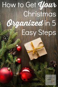 How to Get Your Christmas Organized in 5 Easy Steps