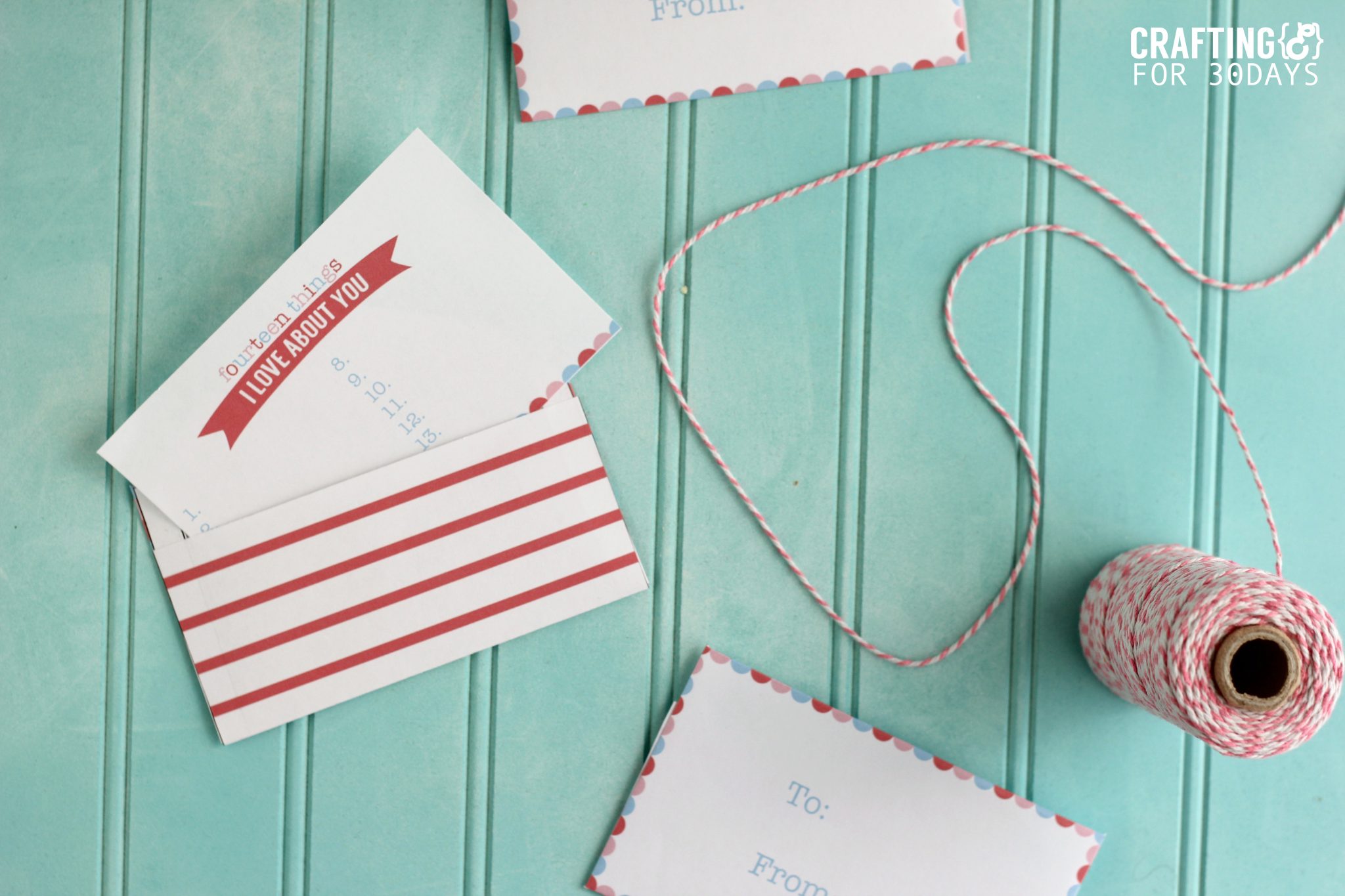 Printable Valentine's Love Notes - Thirty Handmade Days