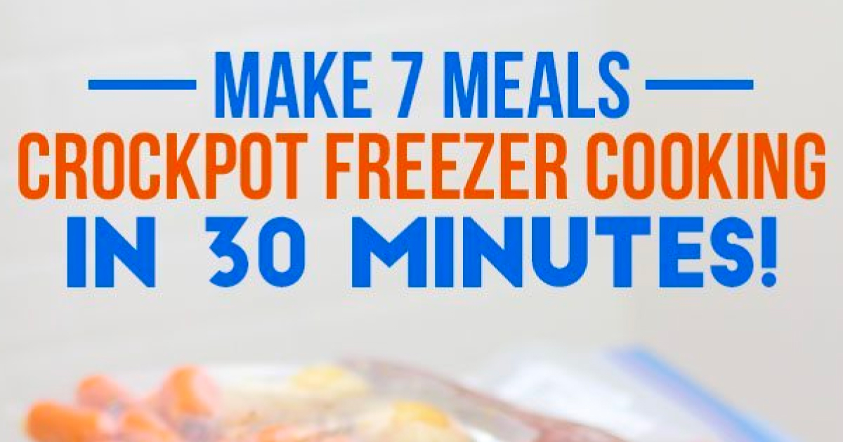 Crockpot Freezer Cooking - 7 Meals in 30 Minutes - Thirty Handmade Days Crockpot Freezer Cooking - 7 Meals in 30 Minutes - Thirty Handmade Days