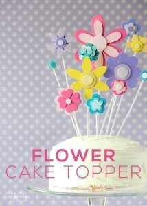 DIY Flower Cake Topper For Any Spring Soirée! - Thirty Handmade Days