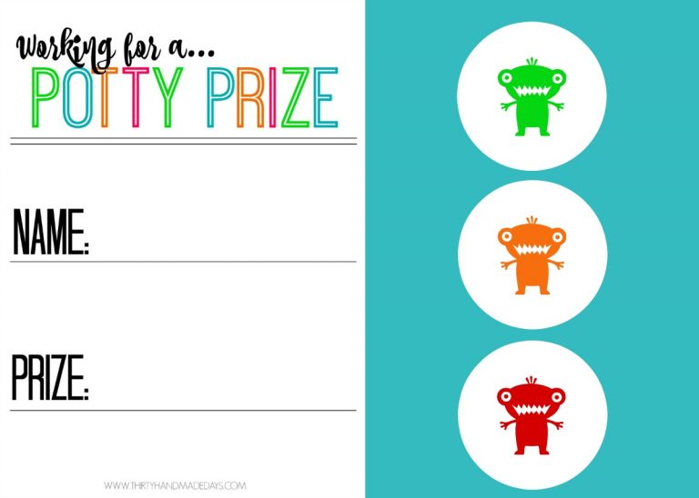 My Favorite Potty Training Tips and Printables - Thirty Handmade Days