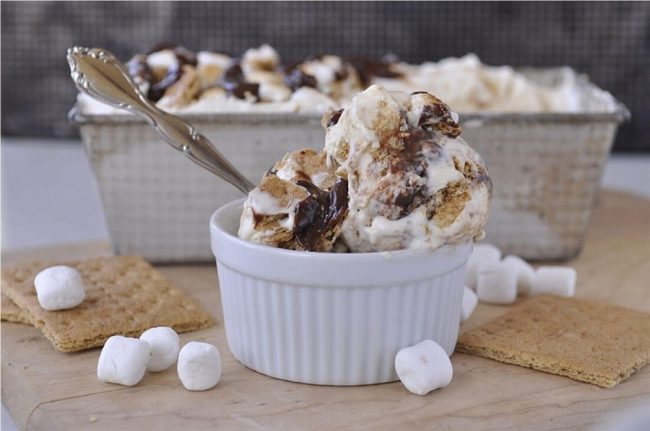 S'mores No Churn Ice Cream