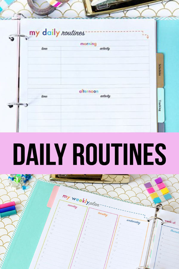My Daily Routine Printable