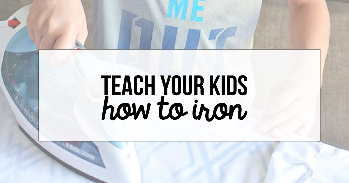 Teaching Kids How to Iron - Thirty Handmade Days