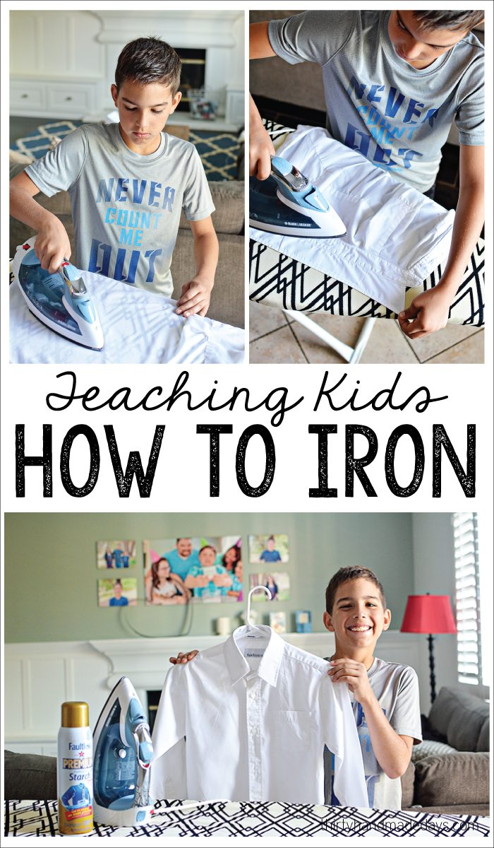 Teaching Kids How to Iron - Thirty Handmade Days