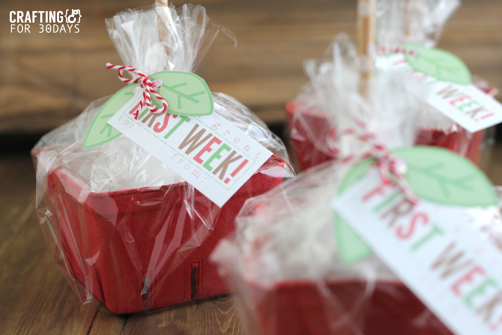 Adorable Back To School Apple Gift Basket - Thirty Handmade Days