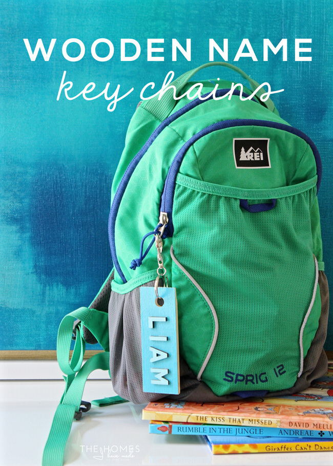DIY Wooden Name Key Chains - Thirty Handmade Days
