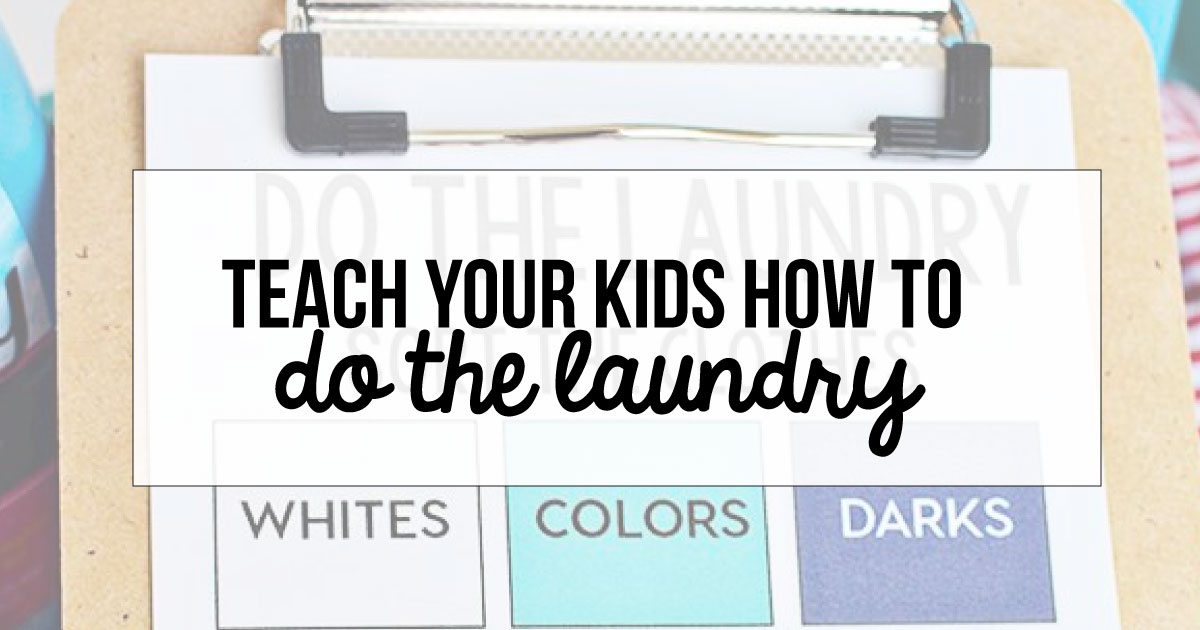 Teach Your Kids How to Do Laundry