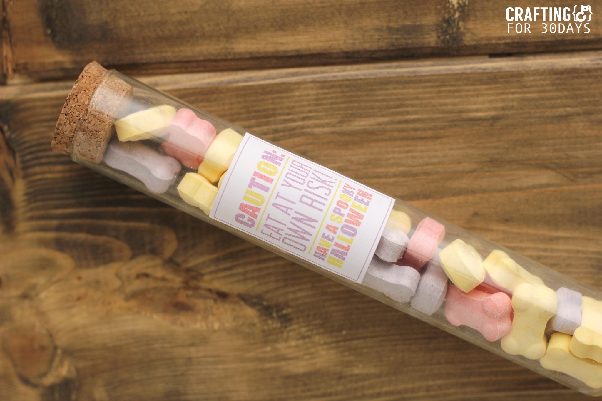 Halloween Gift Idea: Test Tube with Printables