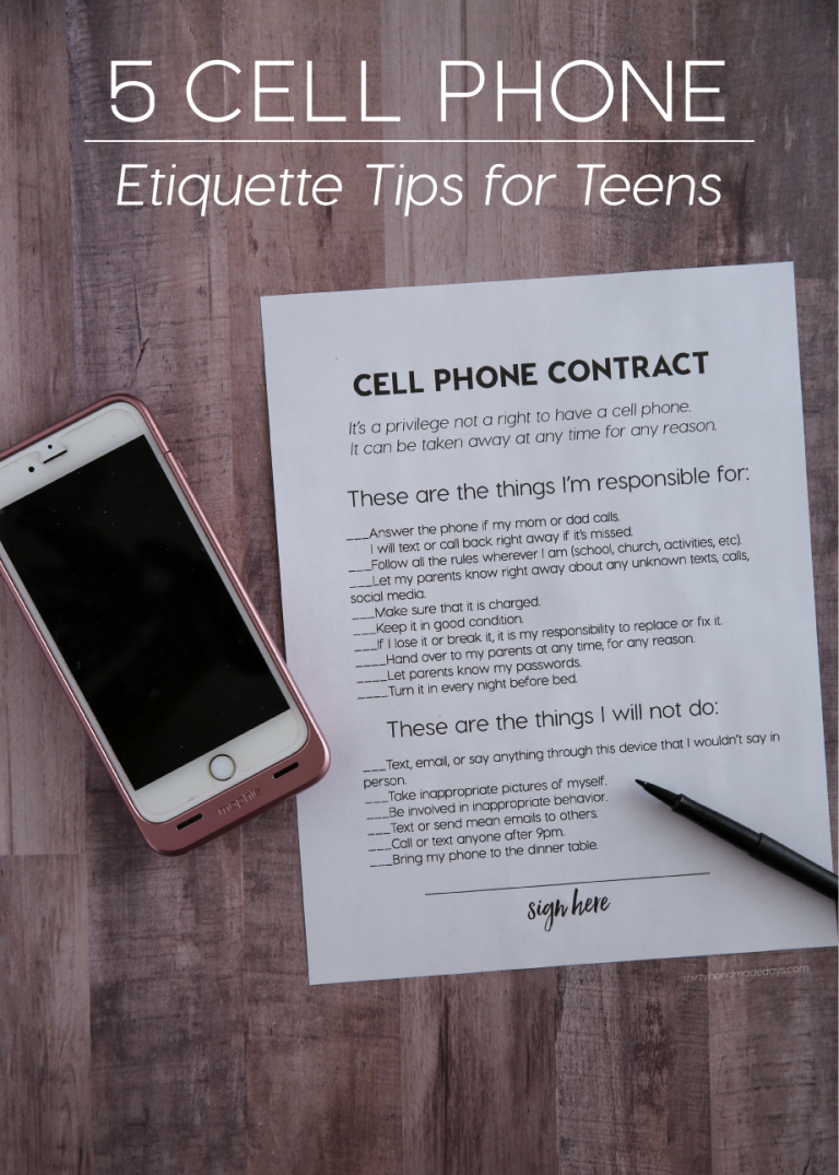 Cell Phone Etiquette Tips for Teens