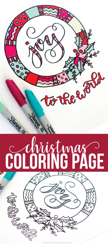 Printable Christmas Coloring Page