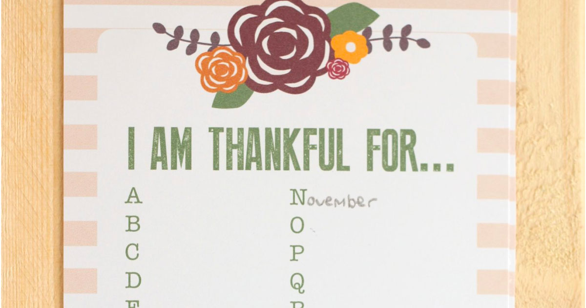 Thanksgiving Gratitude Printable