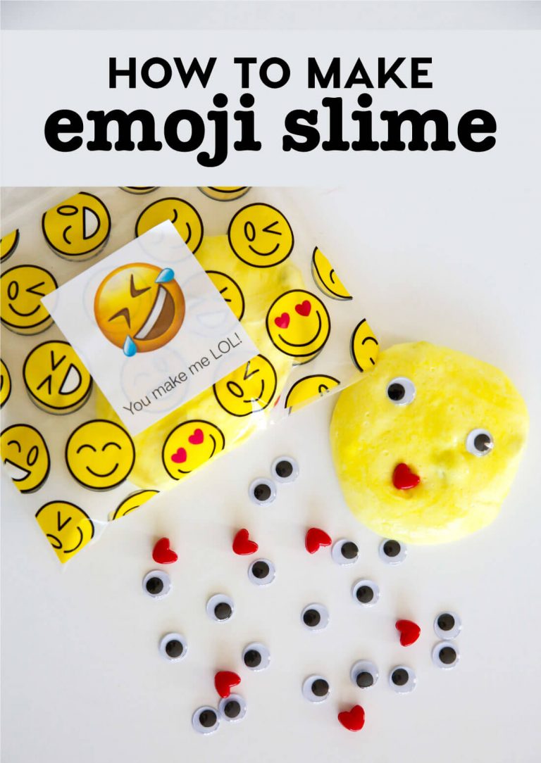 How to Make Emoji Slime | Fun Family Activity from 30 Days Blog