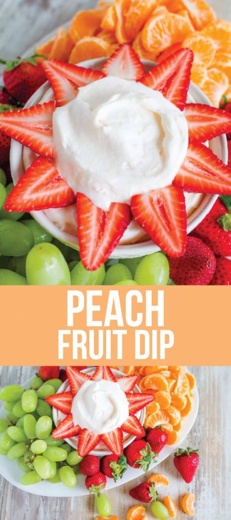 Peach Yogurt Fruit Dip | Recipe from 30daysblog